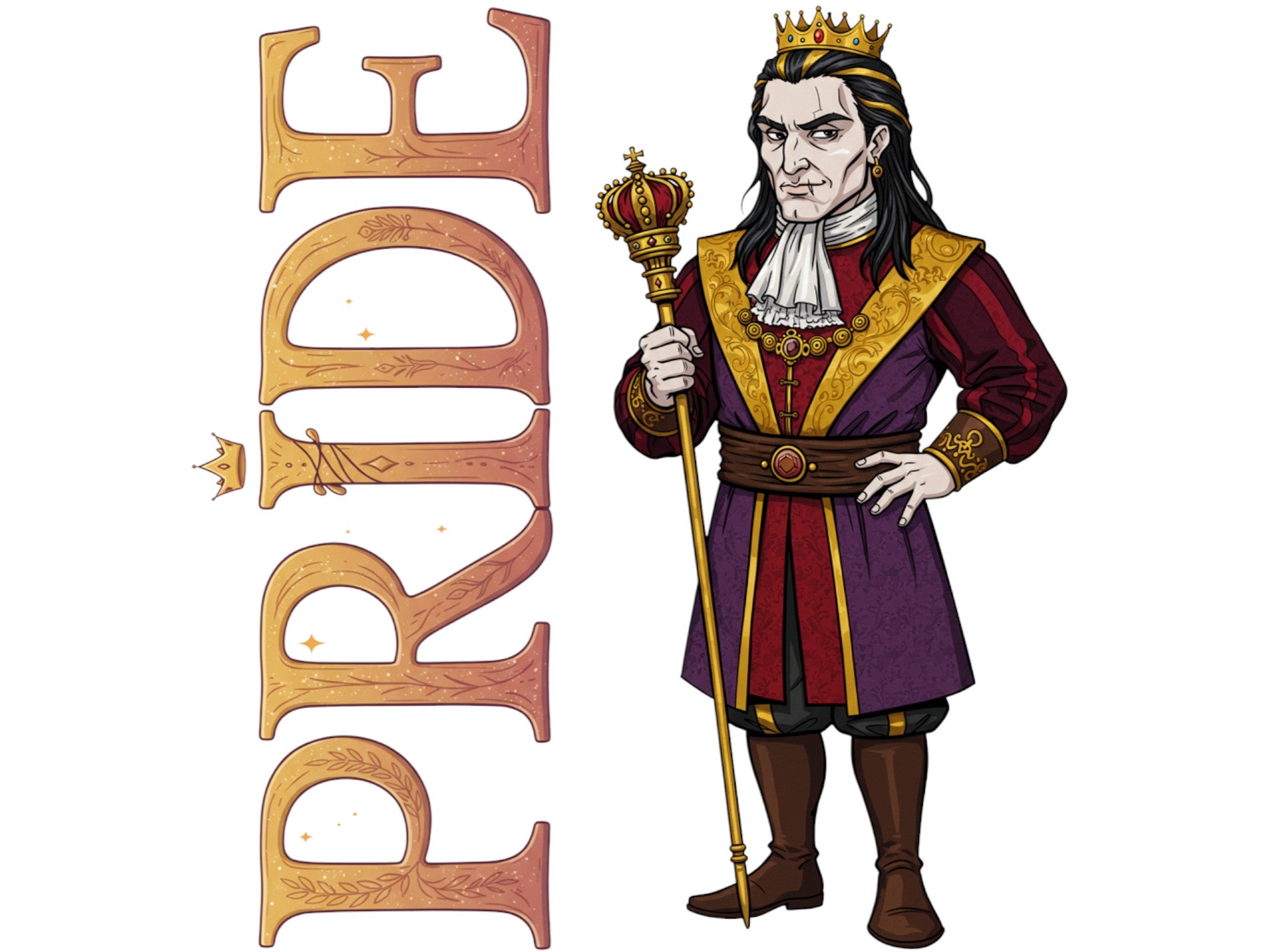 Pride Superbia 7 Sinkins™ Vinyl Sticker – Personification of Pride | W ...